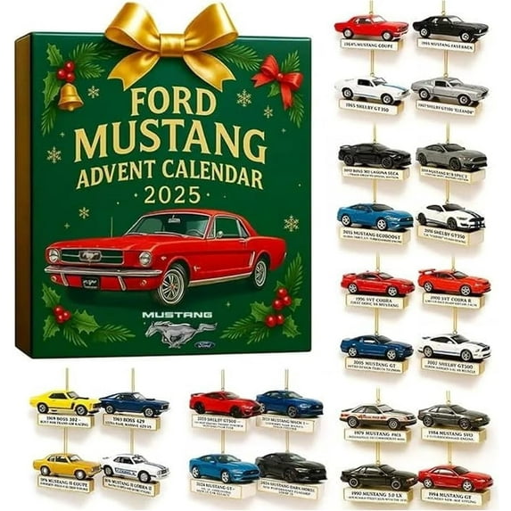2025 Christmas Car Model Advent Calendar, 24 Days Christmas Countdown ...