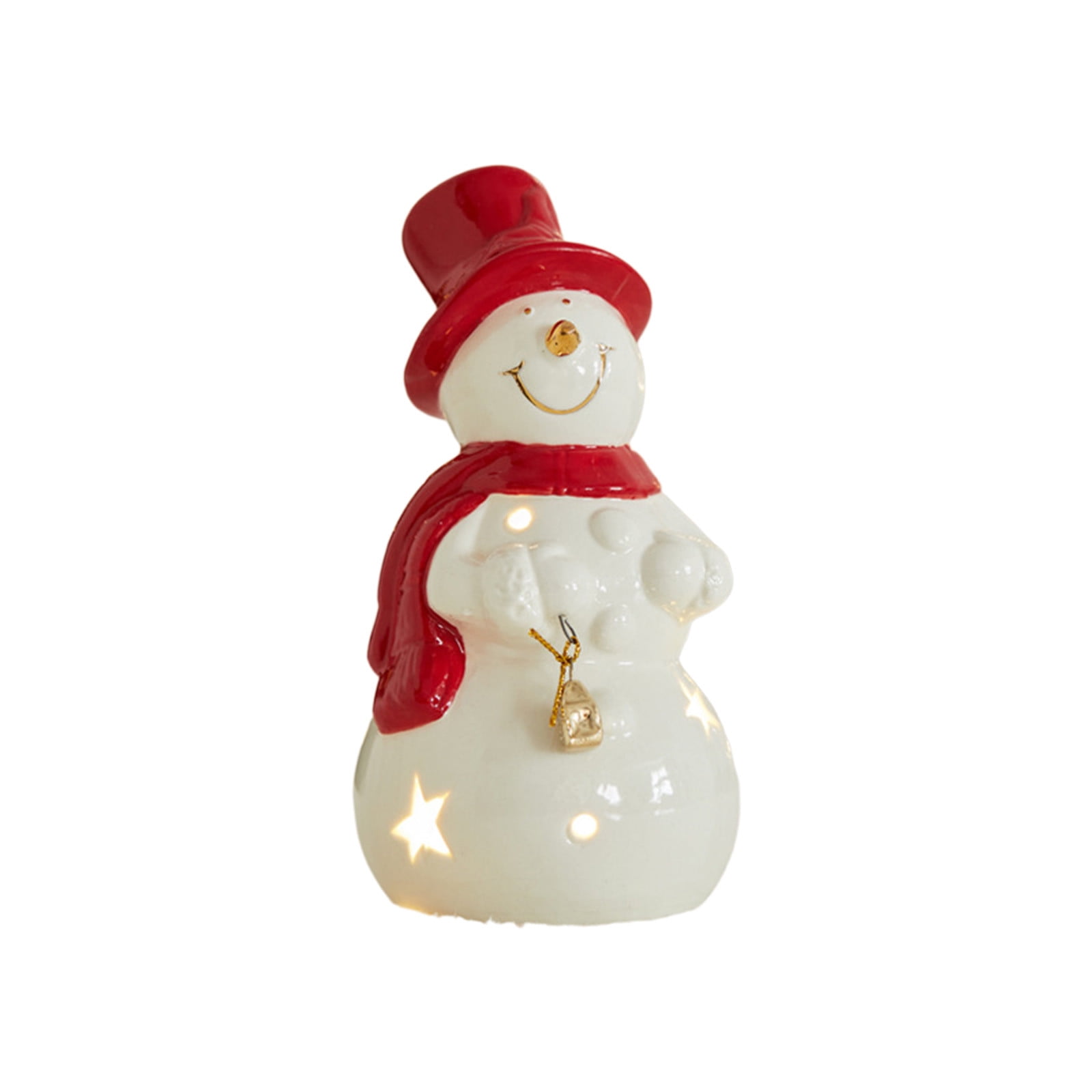 2025 Christmas Ceramic Deer Snowman Old Man Ornament – Luminous ...