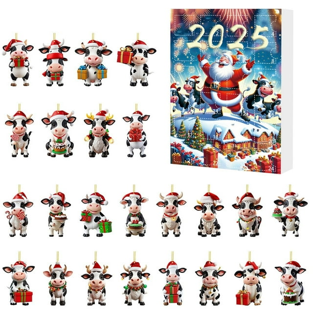 2025 Christmas Countdown Calendar Acrylic - Panda Advent Calendar for ...