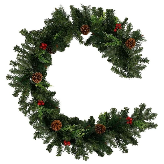2025 Christmas Decorations Red Berry Christmas Vine Garland Artificial ...