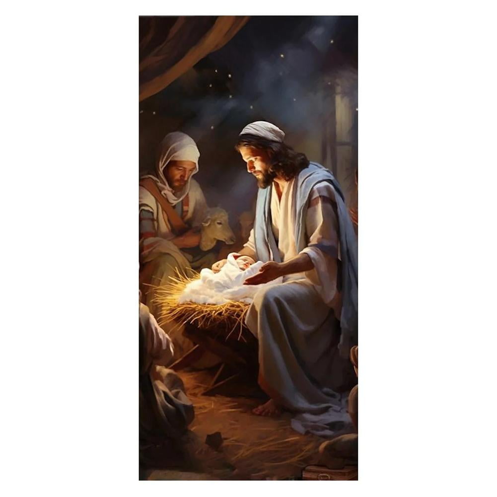 2025-Christmas Door Curtain Decoration Christmas Party Photo Backdrop ...