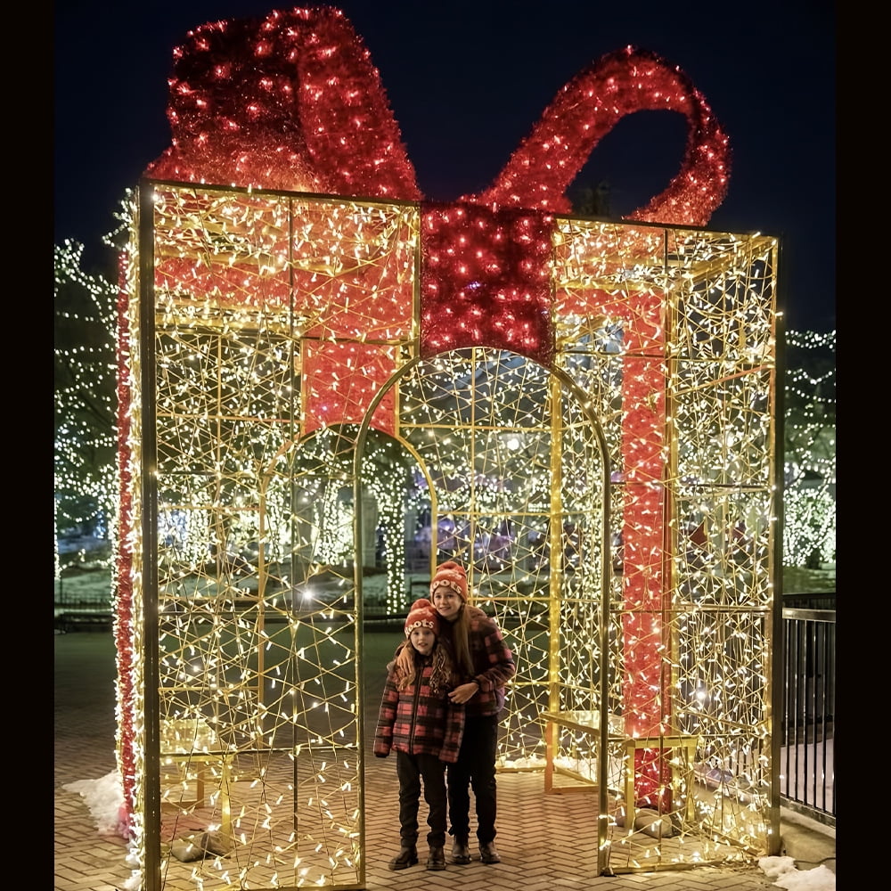 2025 Christmas Giant Lighted Bow & Orb Set - Outdoor/Indoor Commercial ...