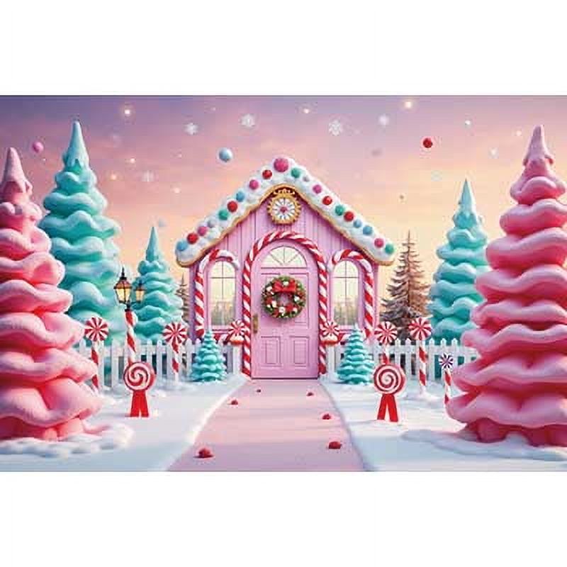 2025 Christmas Gingerbread s Background Photography New Year Pine Tree ...