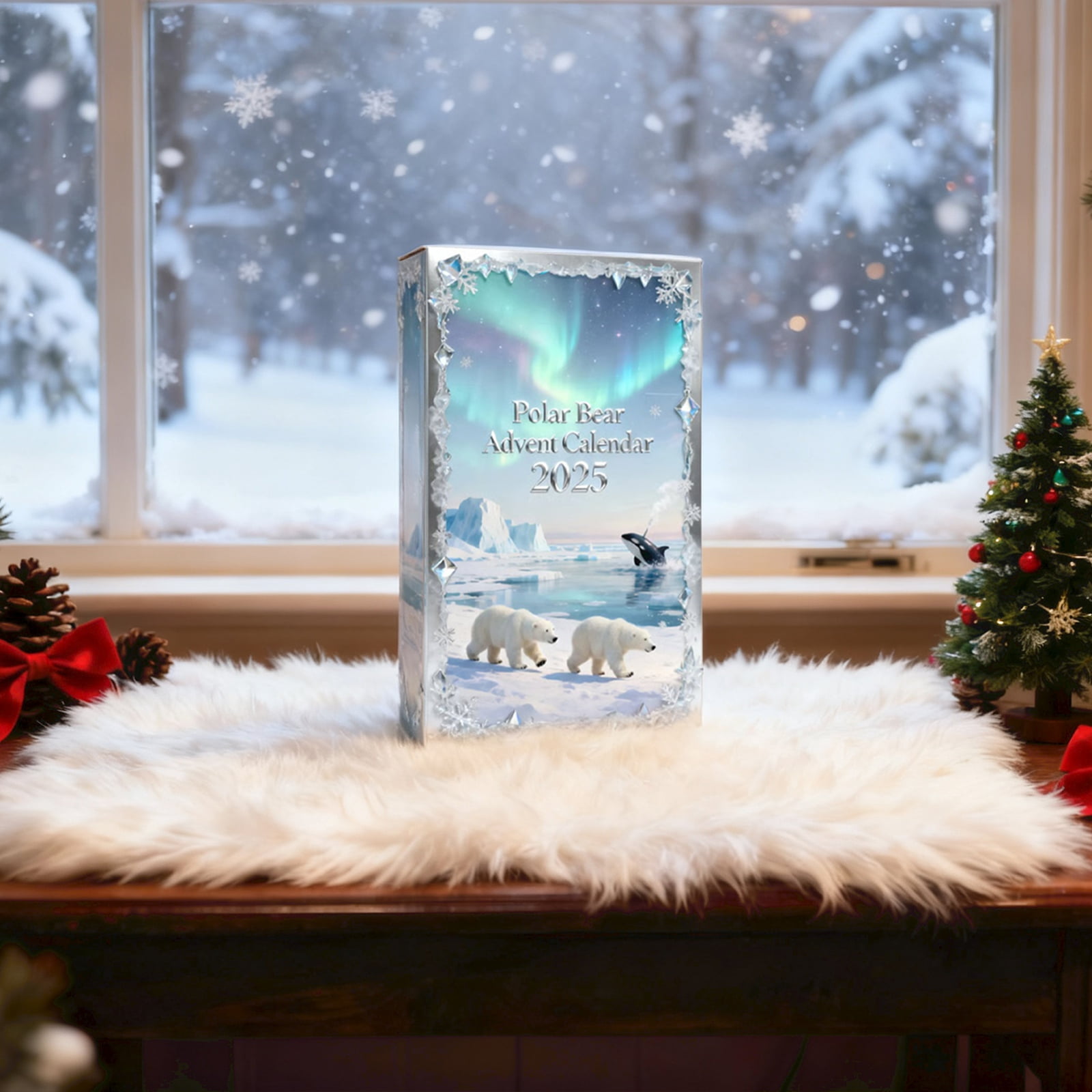 2025 Christmas Polar Bear Advent Calendar -24 Days Christmas Countdown ...