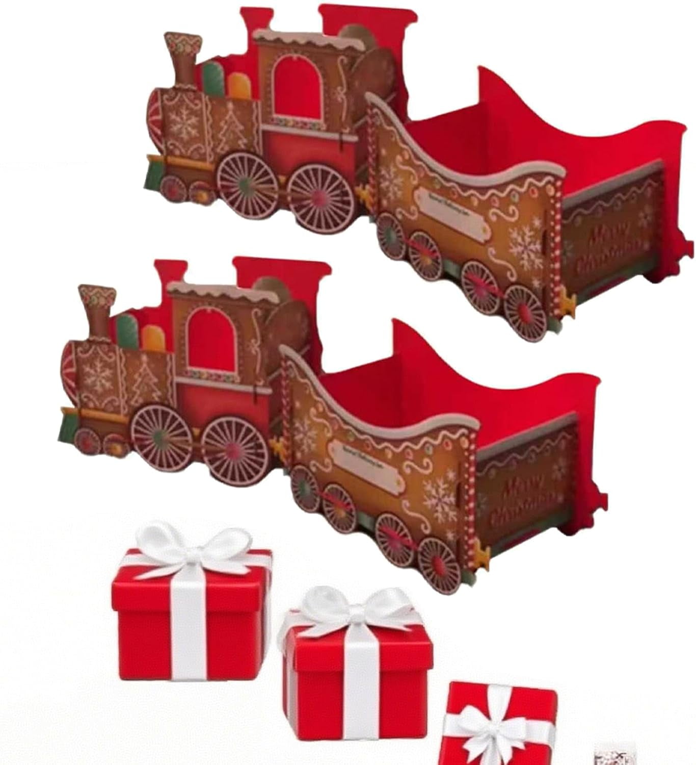 2025 Christmas Presents Trains, Santa Gift Train Set, Holiday Cheer ...
