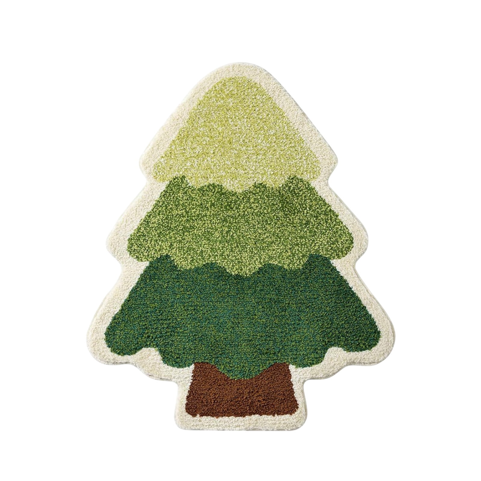 2025 Christmas Themed Bathroom Rugs,Absorbent Washable Floor Mats,Green ...