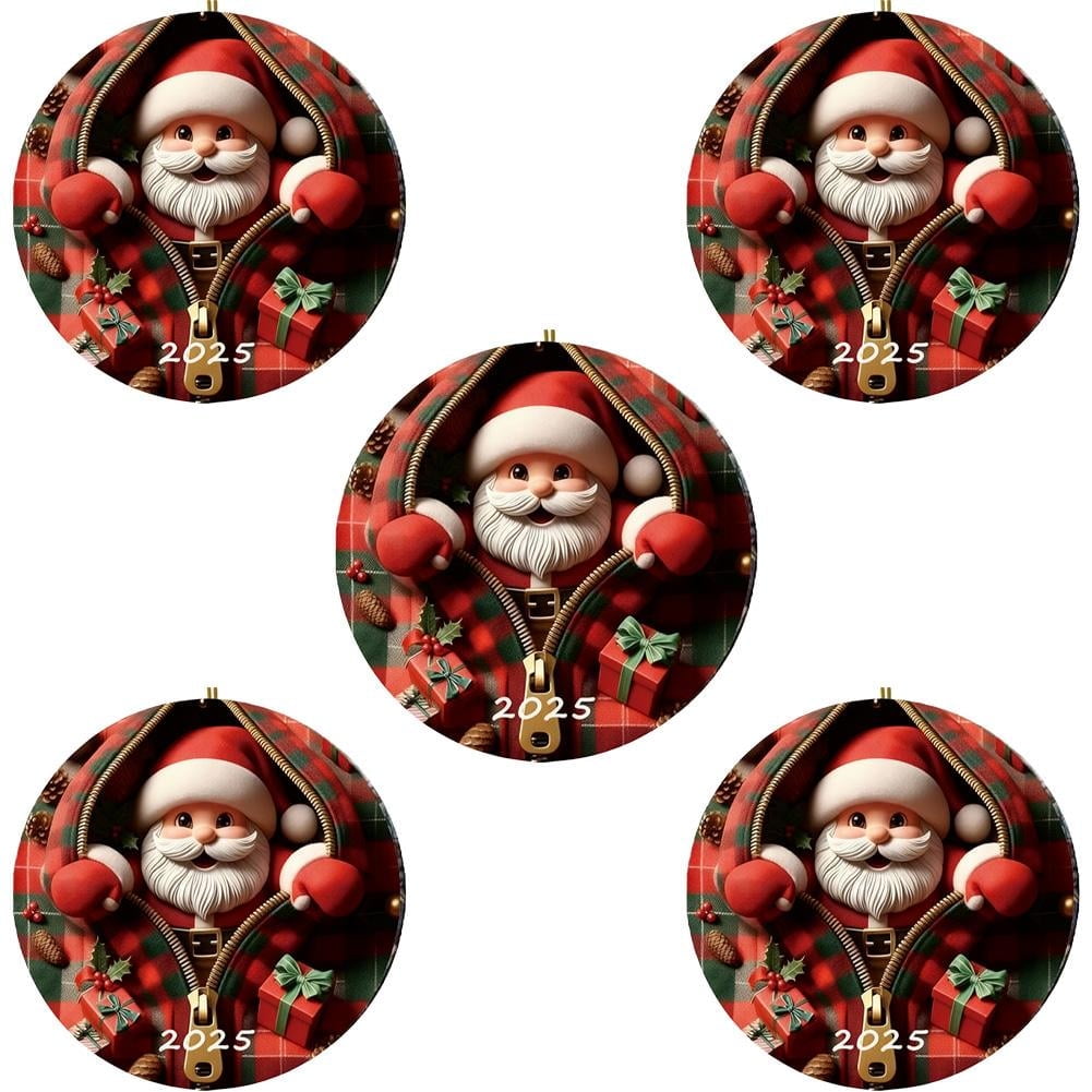 2025 Christmas Tree Fun Santa Claus Decorations,Christmas Tree Fun ...