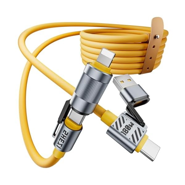 2025 Chubby Cable 4-in-1 USB C to Lightning Cable 180W Fast Charging ...