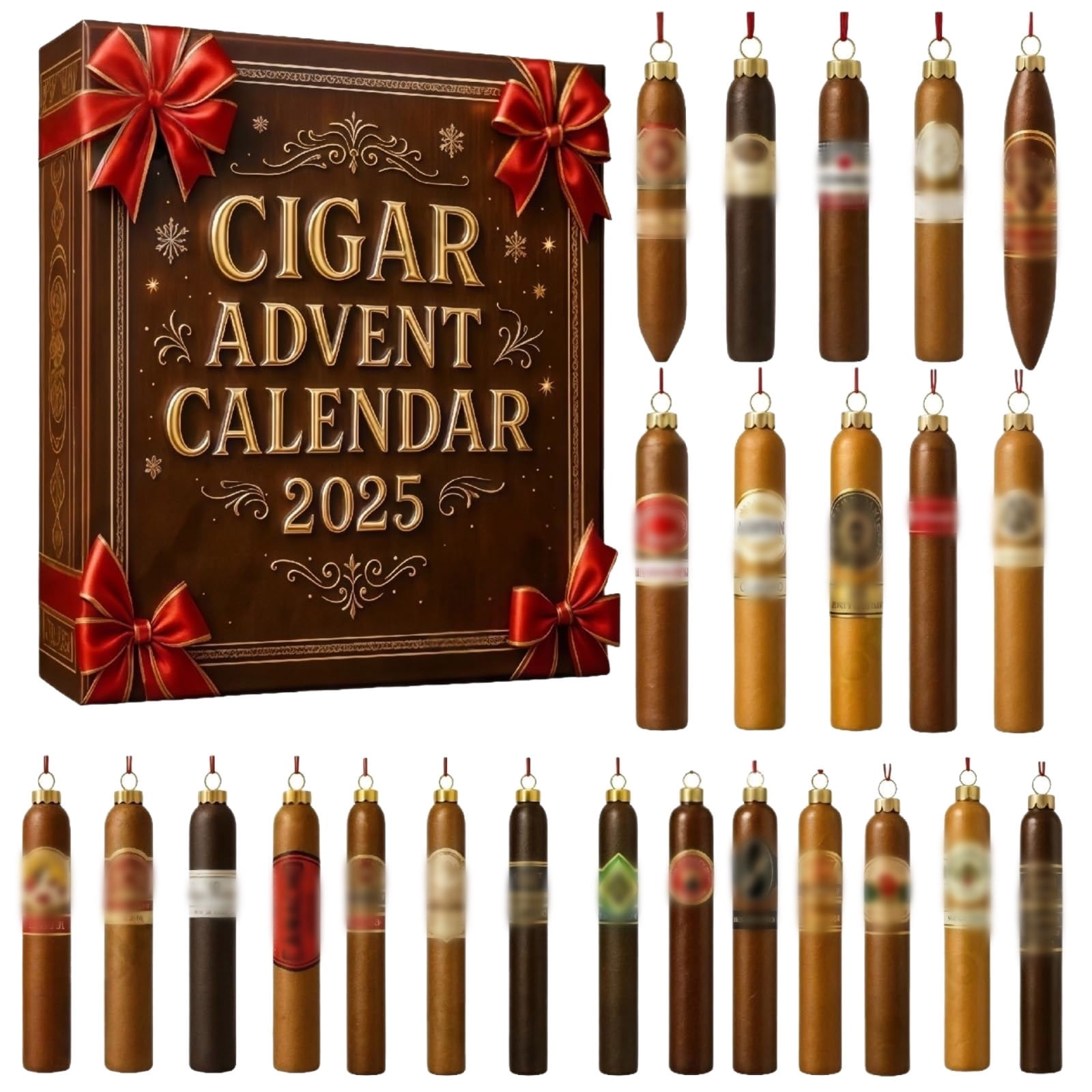 2025 Cigar Cigarette Christmas Advent Calendar 24 Days Countdown with ...