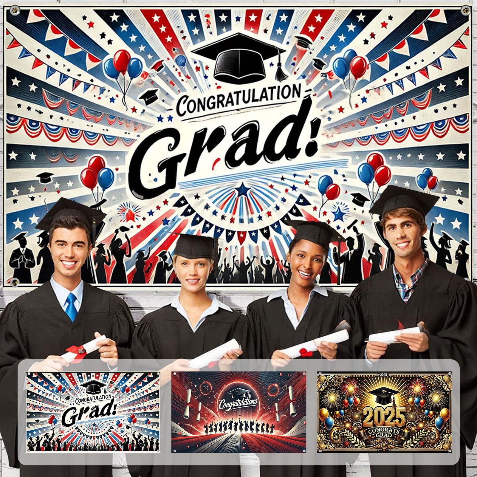 2025 Classes Graduation Photography Backdrops Clearance, 71"*43 ...