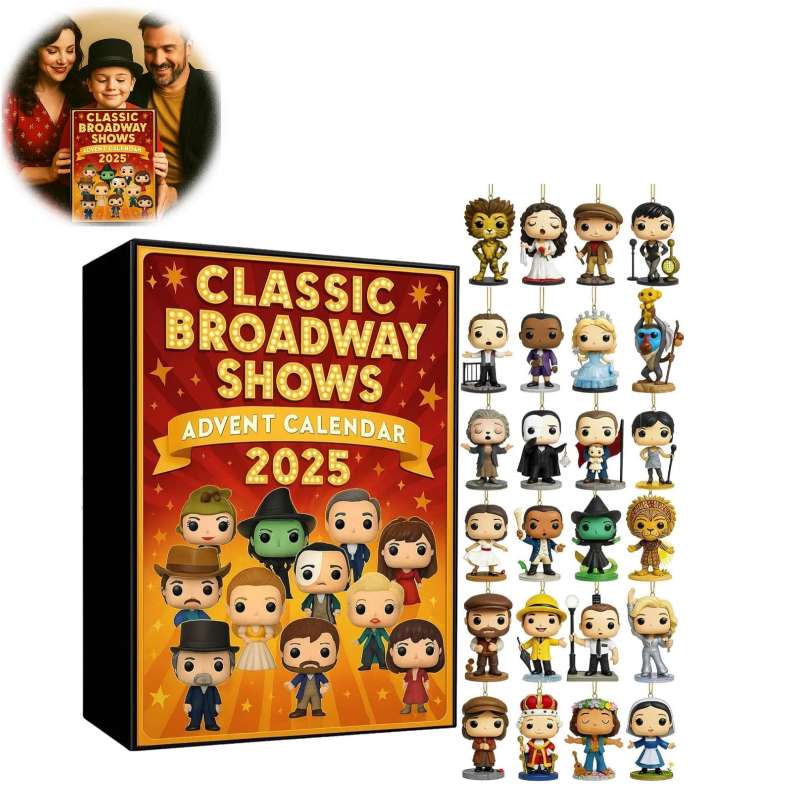 2025 Classic Broadway Shows Advent Calendar, 24 Days Countdown Calendar ...