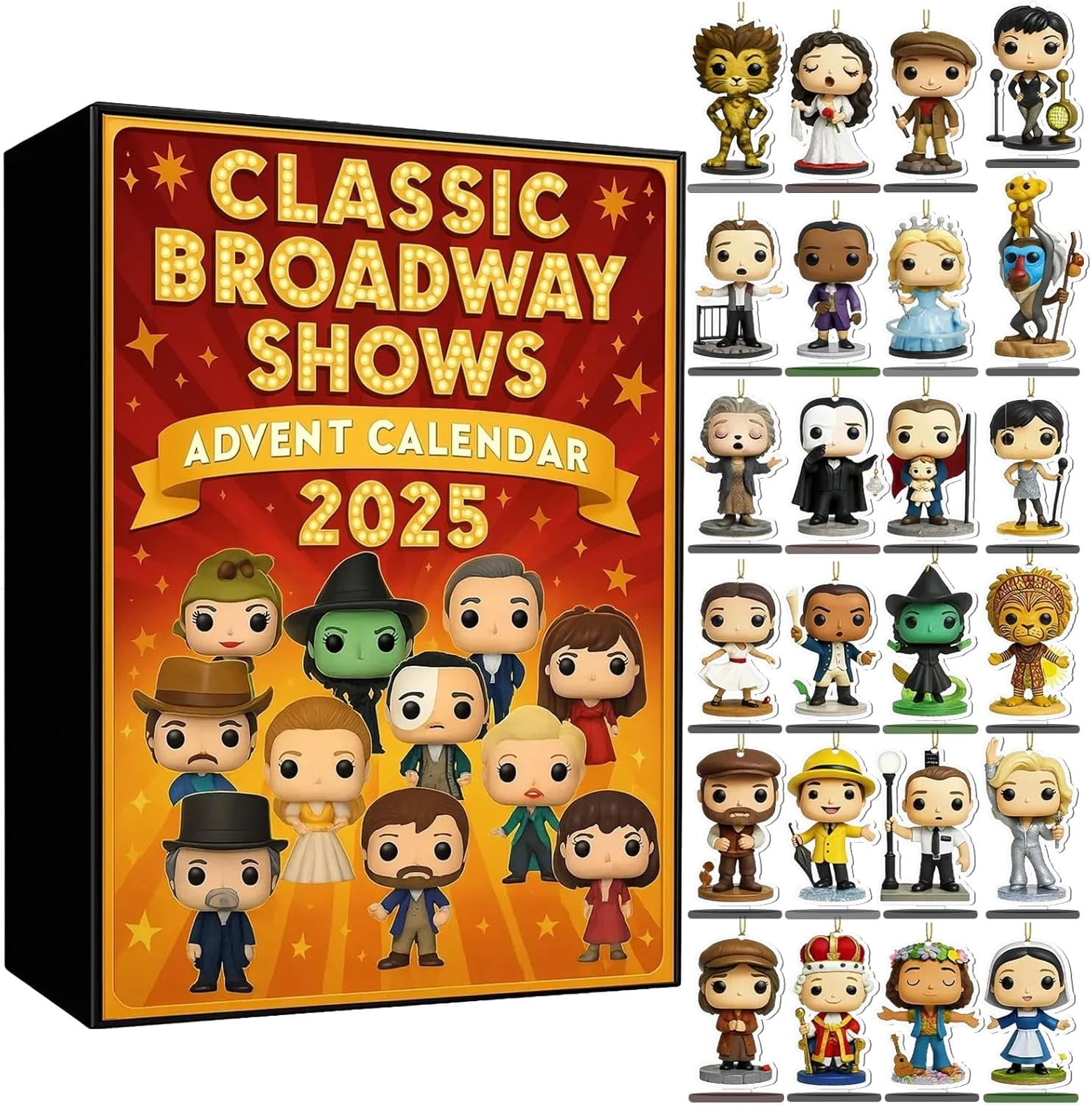 2025 Classic Broadway Shows Advent Calendar 24 Days Countdown Calendar ...