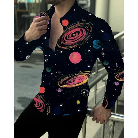 2025 Classic Men's Abstract 3D Creative Pattern Printing Street Fashion ...