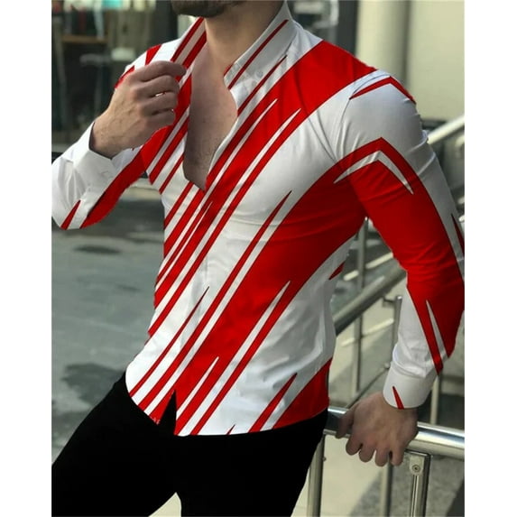 2025 Classic Men's Abstract 3D Creative Pattern Printing Street Fashion ...
