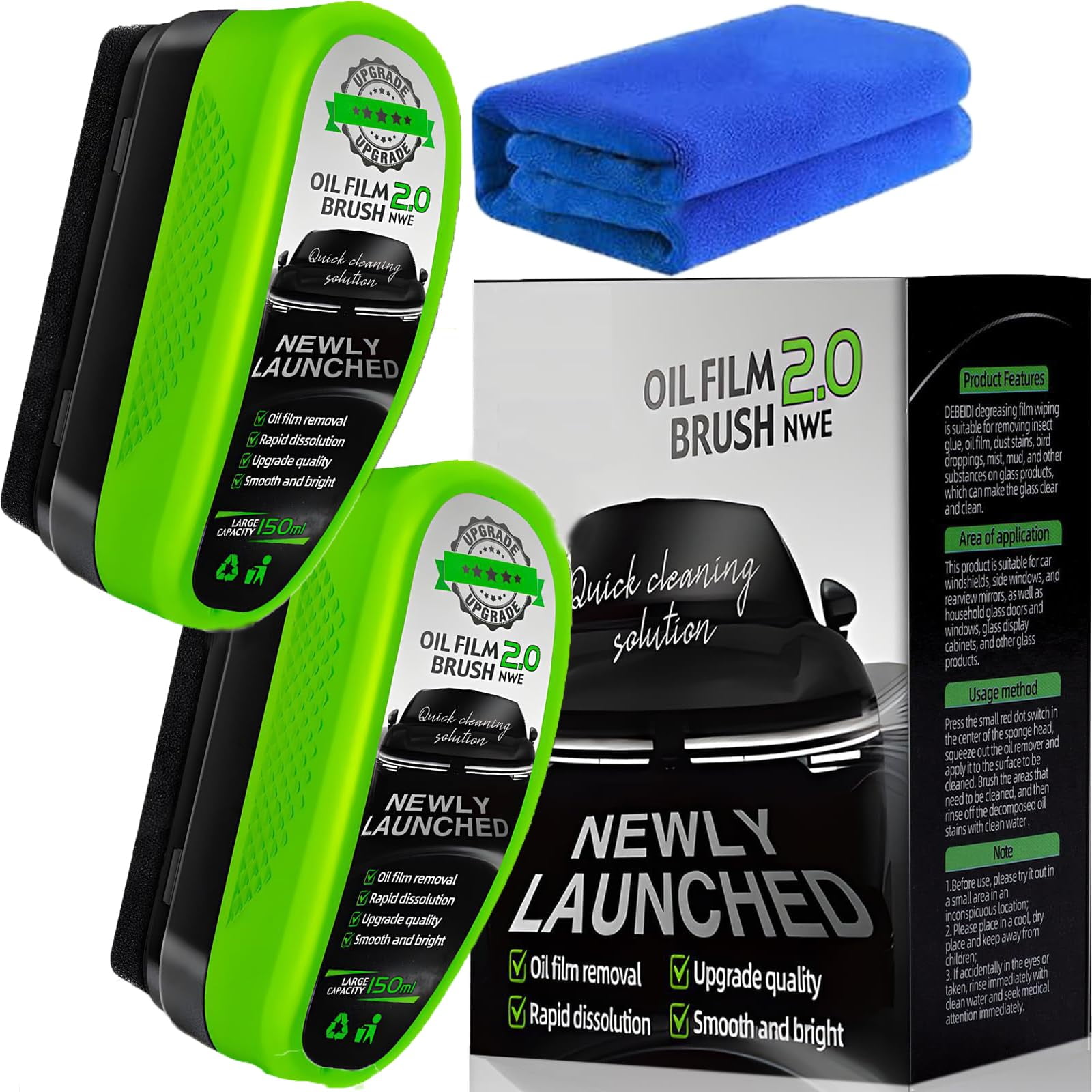 2025 Clear Glass Vision Cleaner, Deibeidi Glass Cleaner, Advanced Water ...