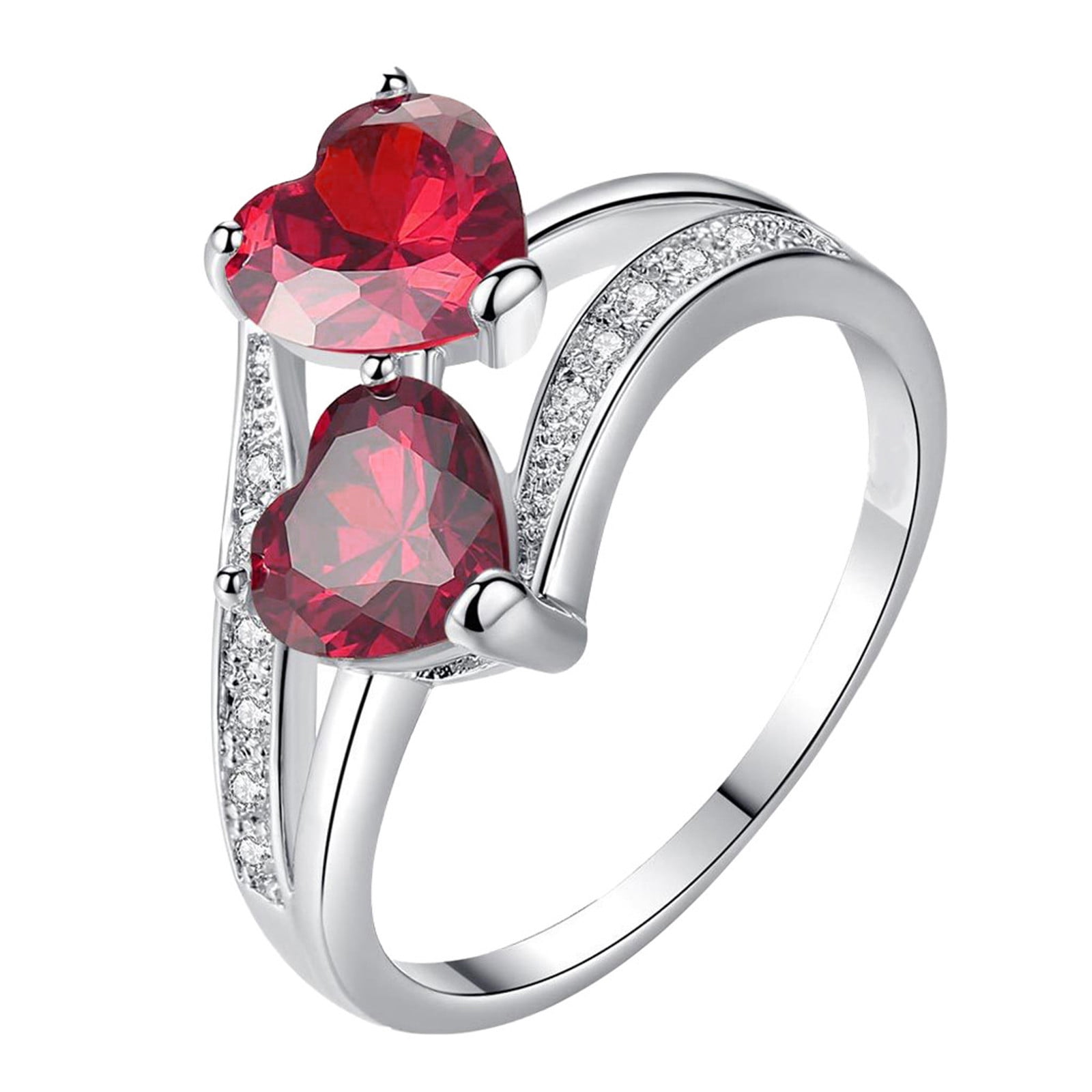 2025 Under 10 Dollars, 925 Sterling Silver Heart Ring for Women ...