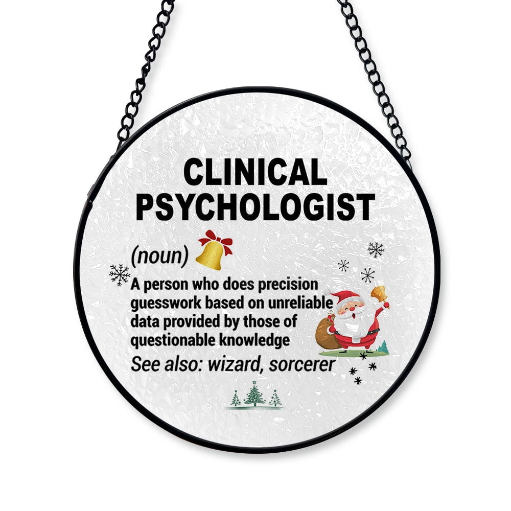 2025 Clinical Psychologist Stained Glass Window Hanging Christmas 2025 ...