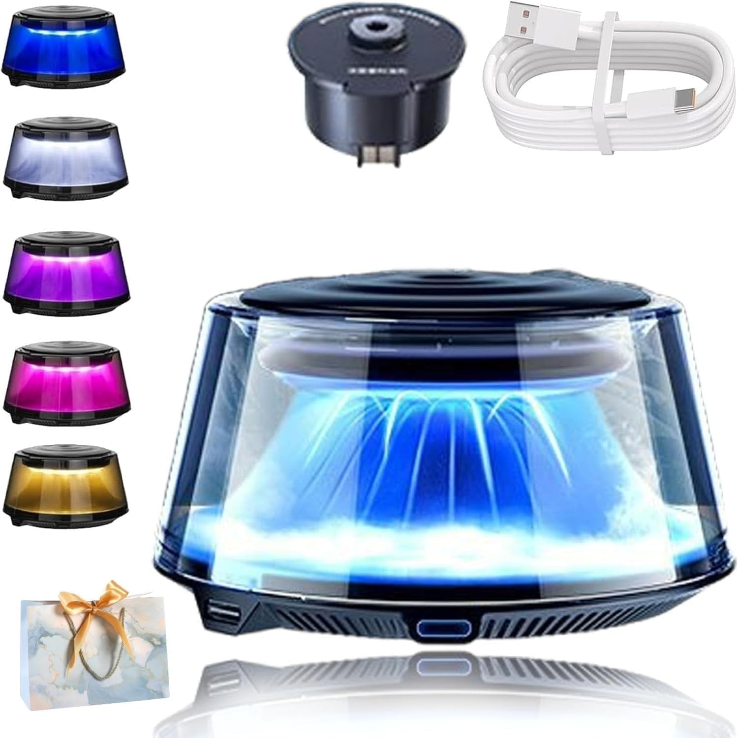 2025 Cloud Mist Car Diffuser - Smart Auto On/Off Car Air Freshener with 5 Adjustable Ambient ...