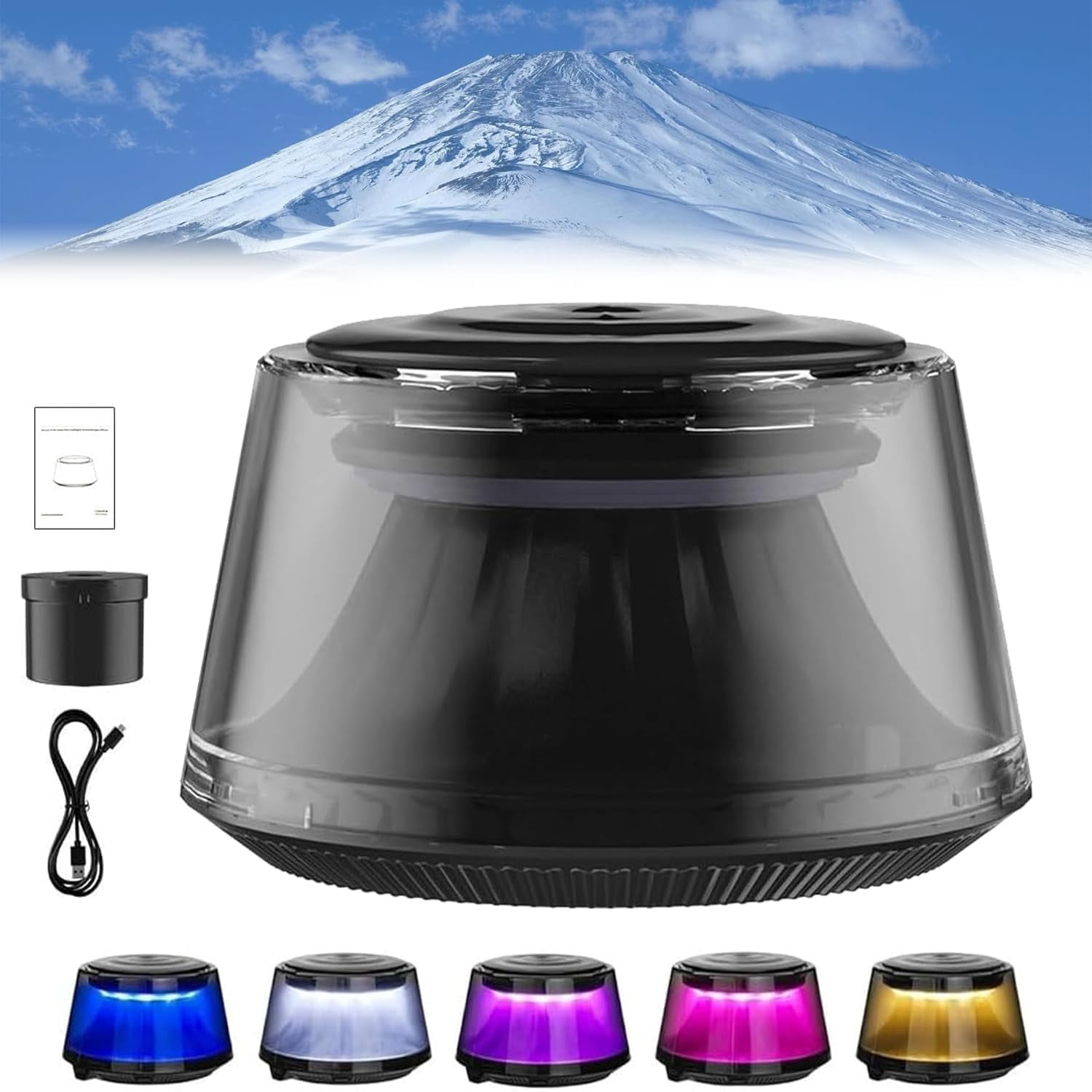 2025 Cloud Mist Car Diffuser – Smart Car Air Freshener with 5 Ambient ...