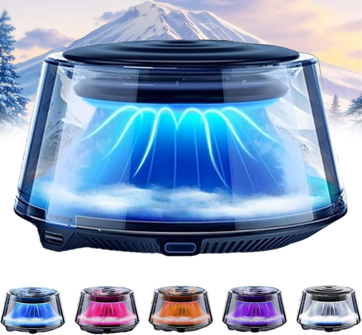 2025 Cloud Mist Car Diffuser, Smart Car Air Freshener, Six-Color ...