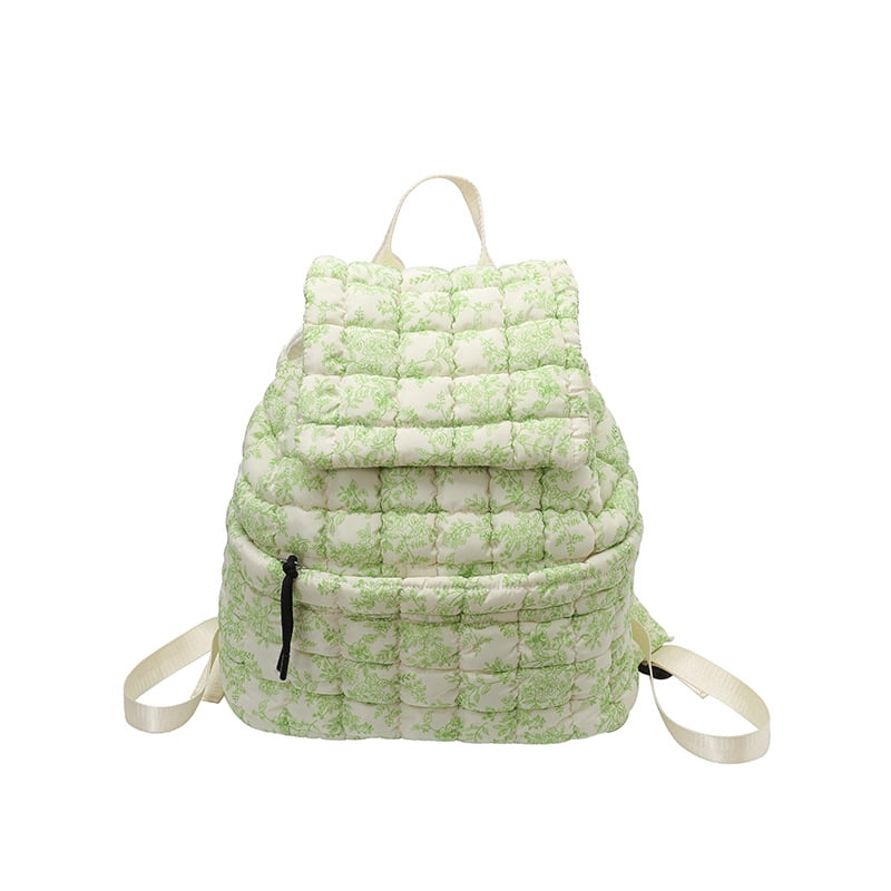 The 2025 Cloud Puff Backpack is a light feather pleated nylon backpack ...