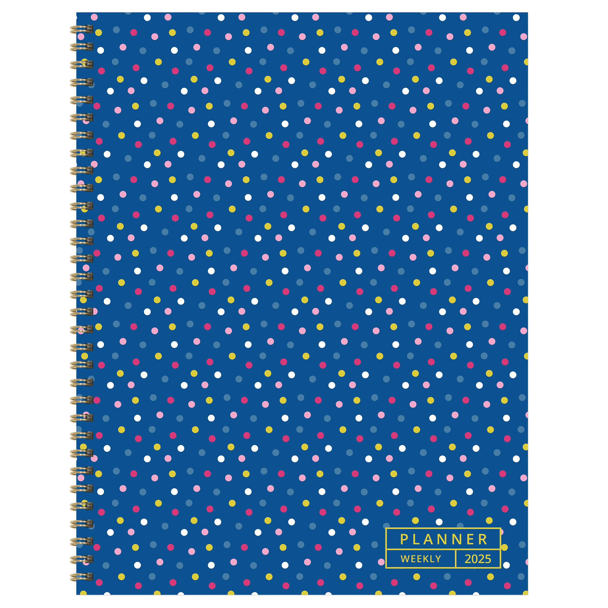 TF PUBLISHING 2025 Cobalt Dots Large Weekly Monthly Planner - Walmart.com
