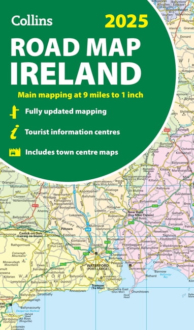 2025 Collins Road Map of Ireland : Folded Road Map (Sheet map, folded ...