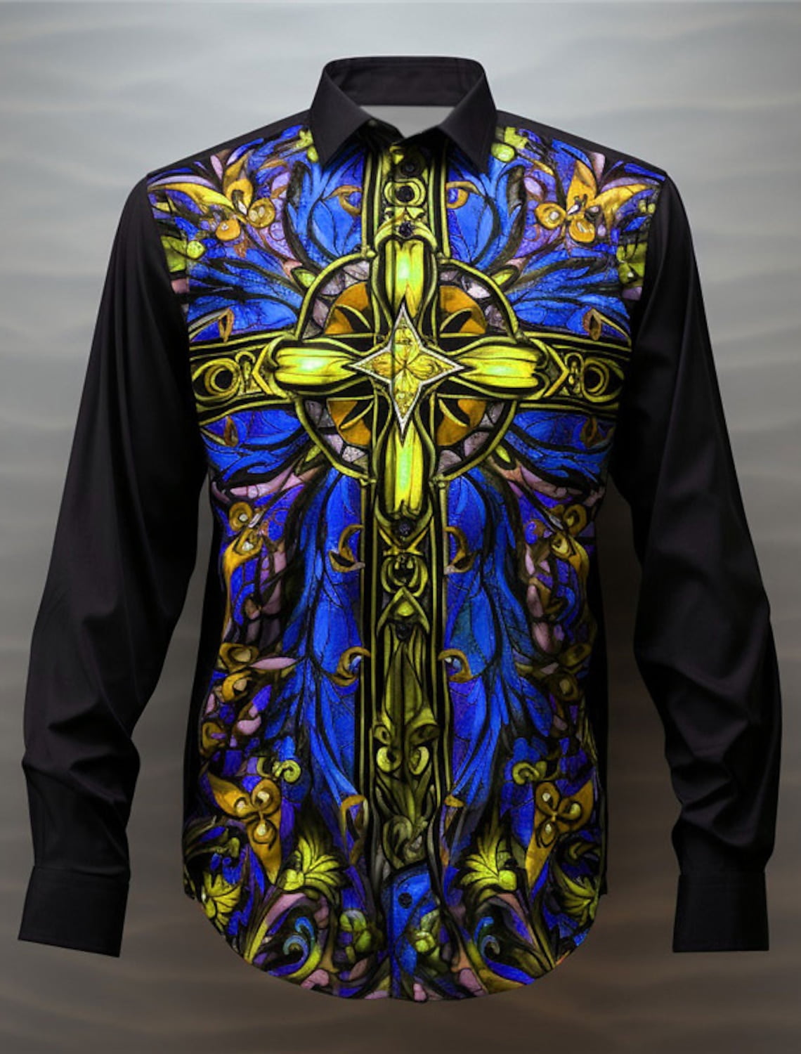 2025 Color Block Colorful Cross ic Abstract Men's Shirt Daily Wear Fall ...