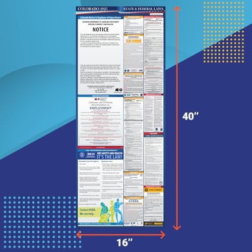 2025 Colorado State and Federal Labor Law Poster - OSHA Workplace ...