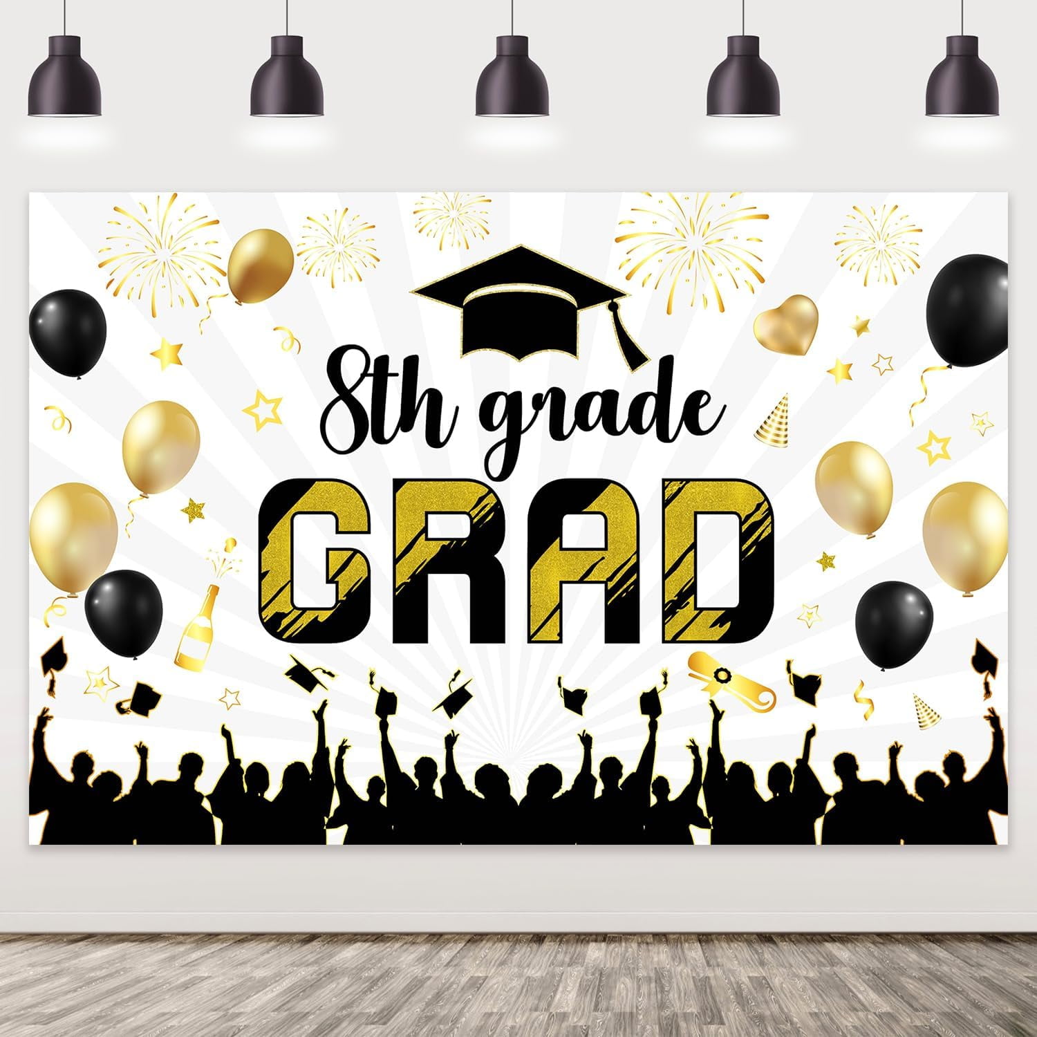 2025 Congrats Grad Graduation Backdrop 8th Grade Grad Graduation ...