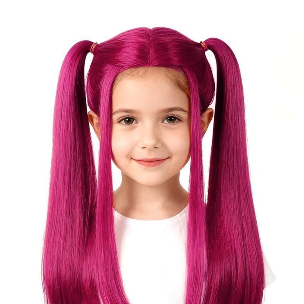 2025 Cosplay Party Long Braided Wig Kids, Singer Wig Braided Headbands ...