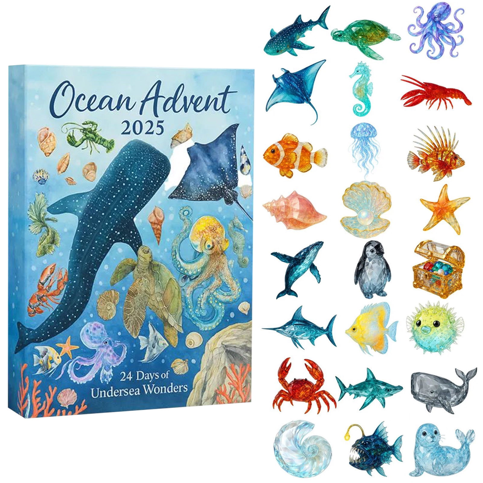 2025 Countdown 24 Day Mystery Surprise Advent Calendar With Unique ...