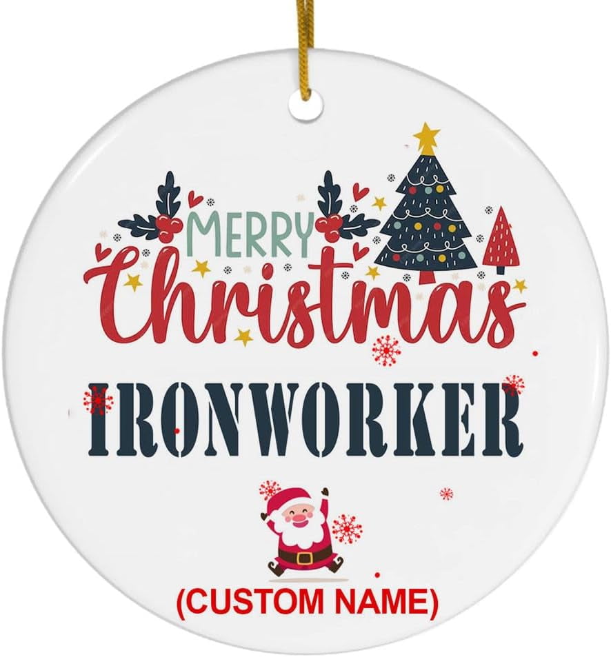 2025 Coworkers Christmas Tree Decorations for Office Ceramic Ornament ...