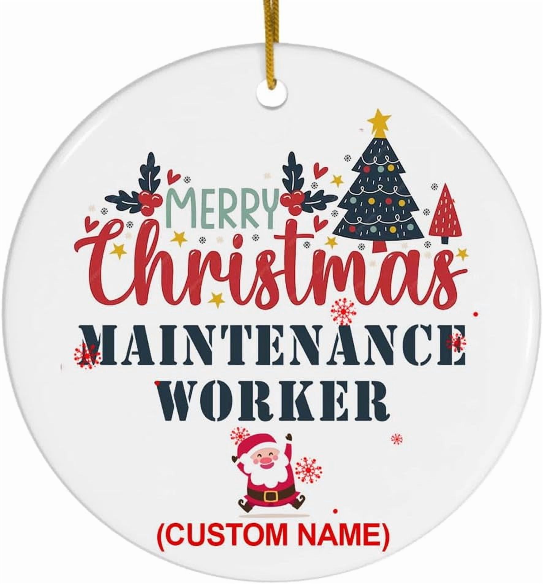 2025 Coworkers Christmas Tree Decorations for Office Ceramic Ornament ...