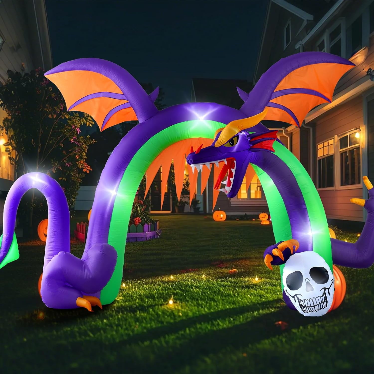 2025 CozyBox 9FT Halloween Inflatable Outdoor Decoration Built-in LED ...