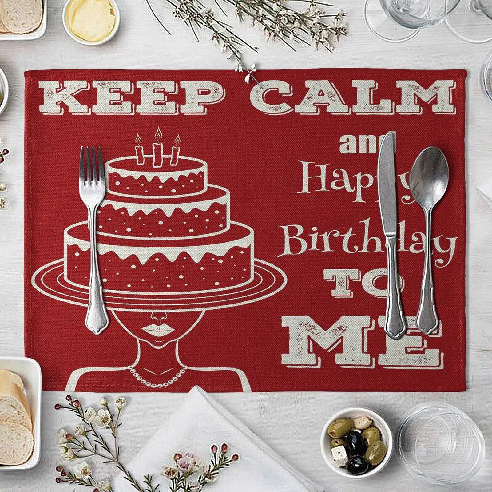 2025 Creative Alphabet Placemat Letter Pattern Table Mat Linen Placemat ...