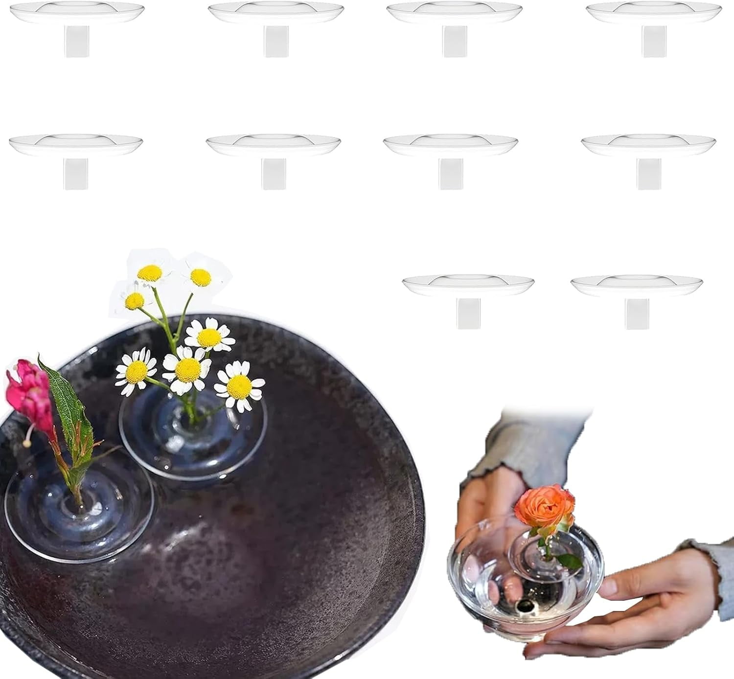 2025 Creative Floating Floral Arrangement Holder, Wind-Driven ...
