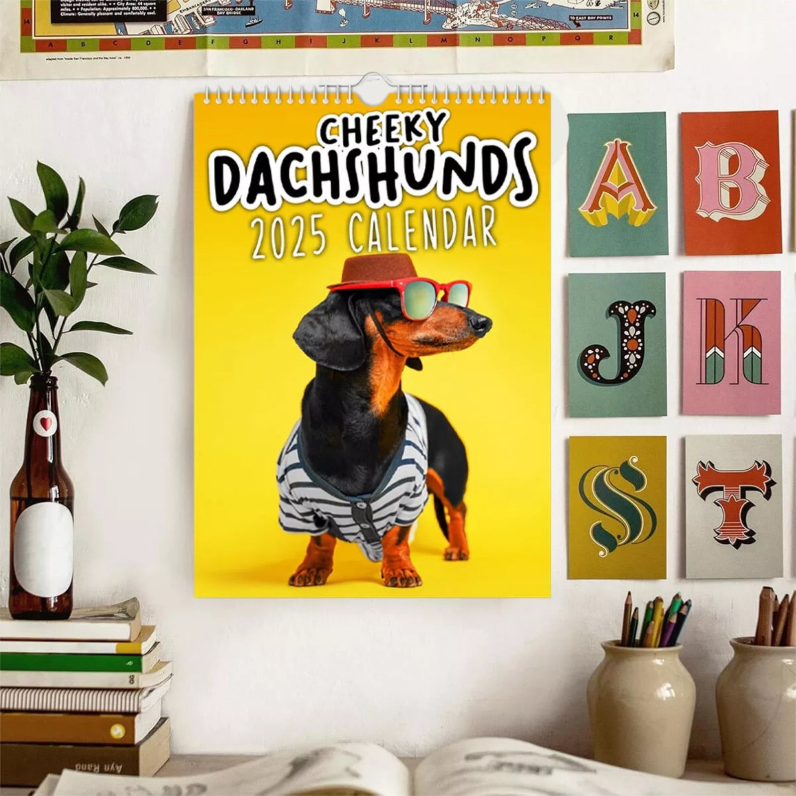2025 Cross-border New Dachshunds Dachshunds Calendar Funny Cute Wall ...