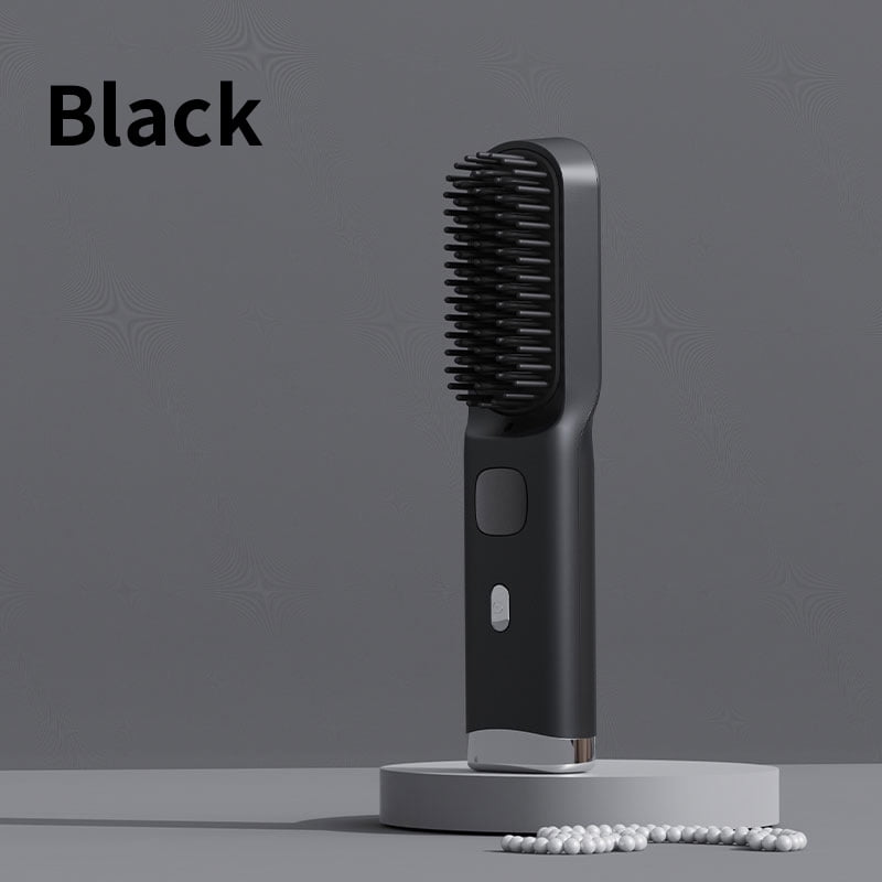 2025 Cross - border wireless straightening comb, with negative ion hair ...