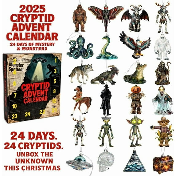 A 2025 Cryptid Advent Calendar From Mysteries Of The Unknown 24 Days Of ...