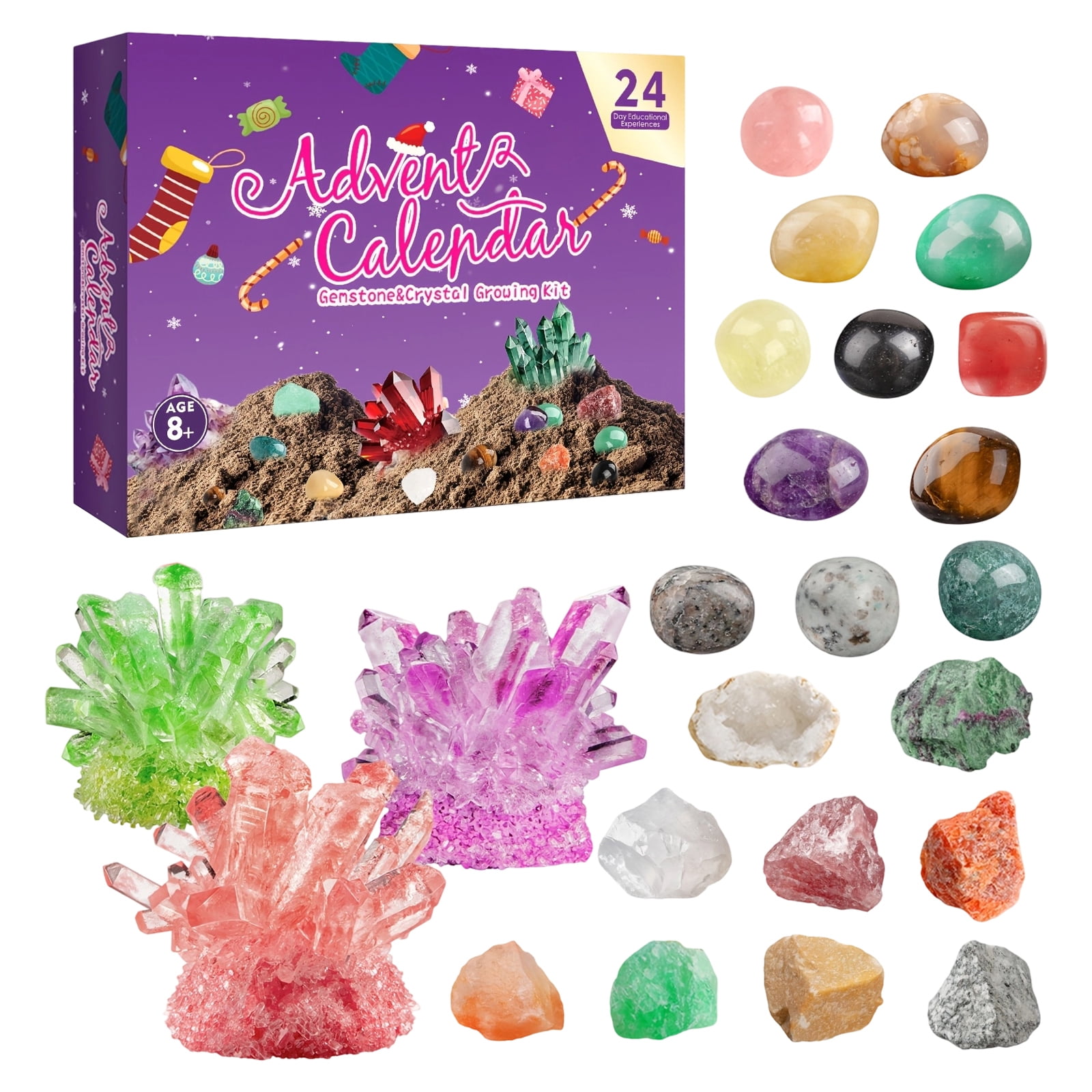 2025 Crystals Advent Calendar - 24 Days Chakra Crystals & Healing ...