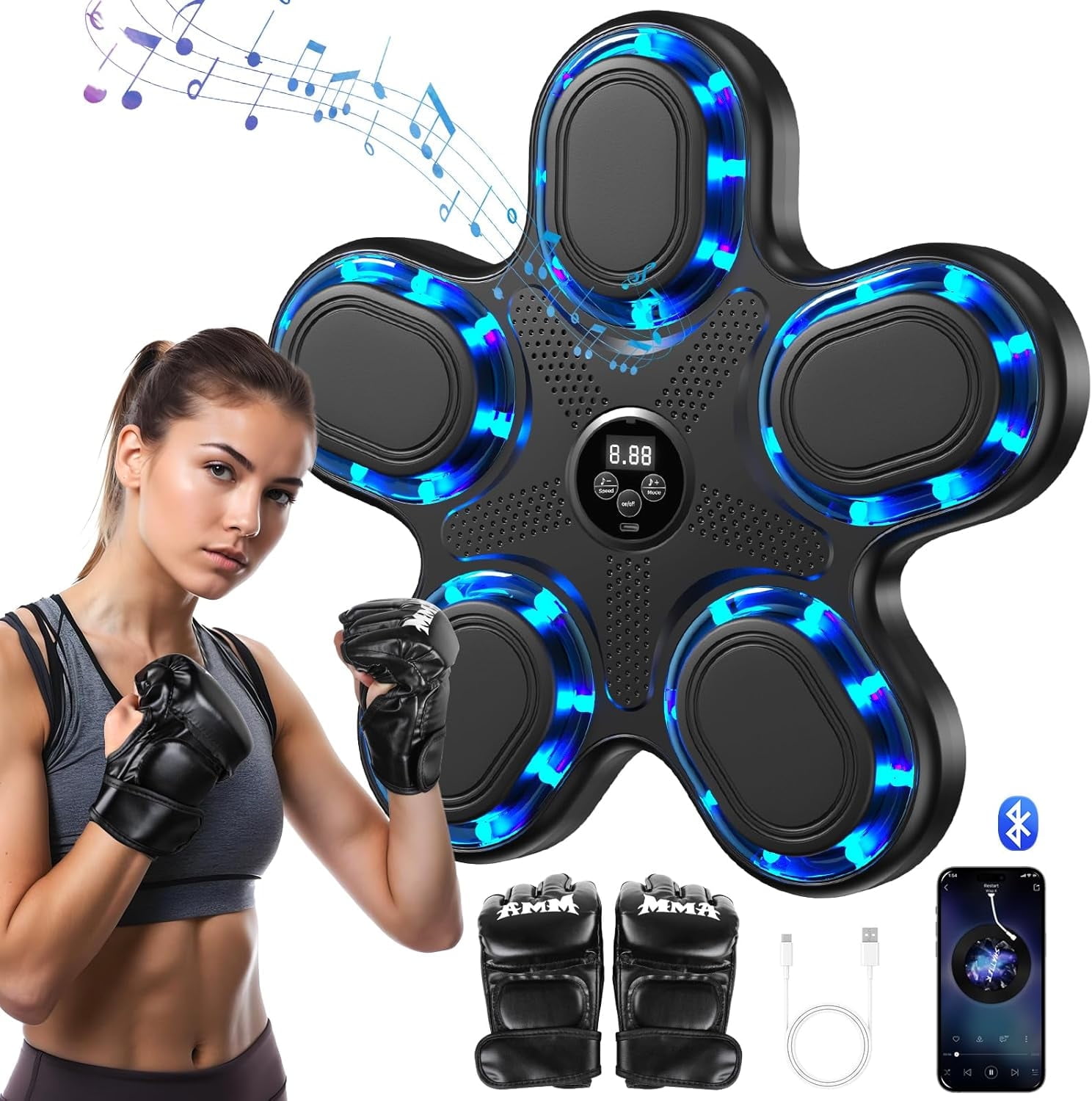 Interactive Bluetooth Boxing Machine for Kids, Wall-Mounted Home ...