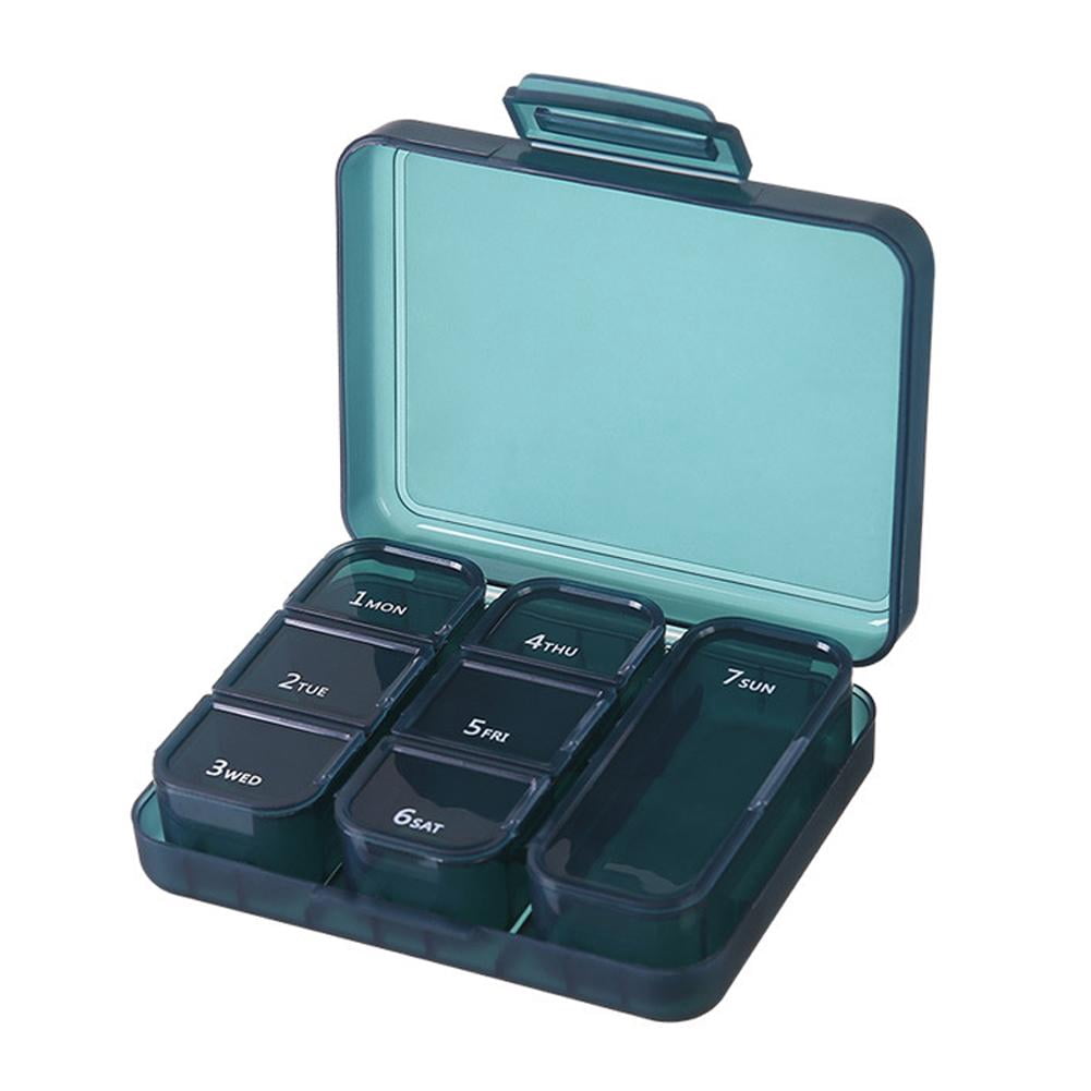 2025—Daily Pill Box Portable Organizer-Case Medicine Travel Storage ...