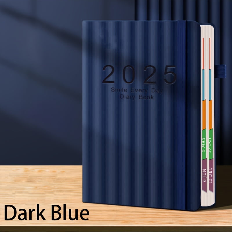 2025 Daily Planner Notebook - 365-Day Schedule with Goal Tracker, Self ...