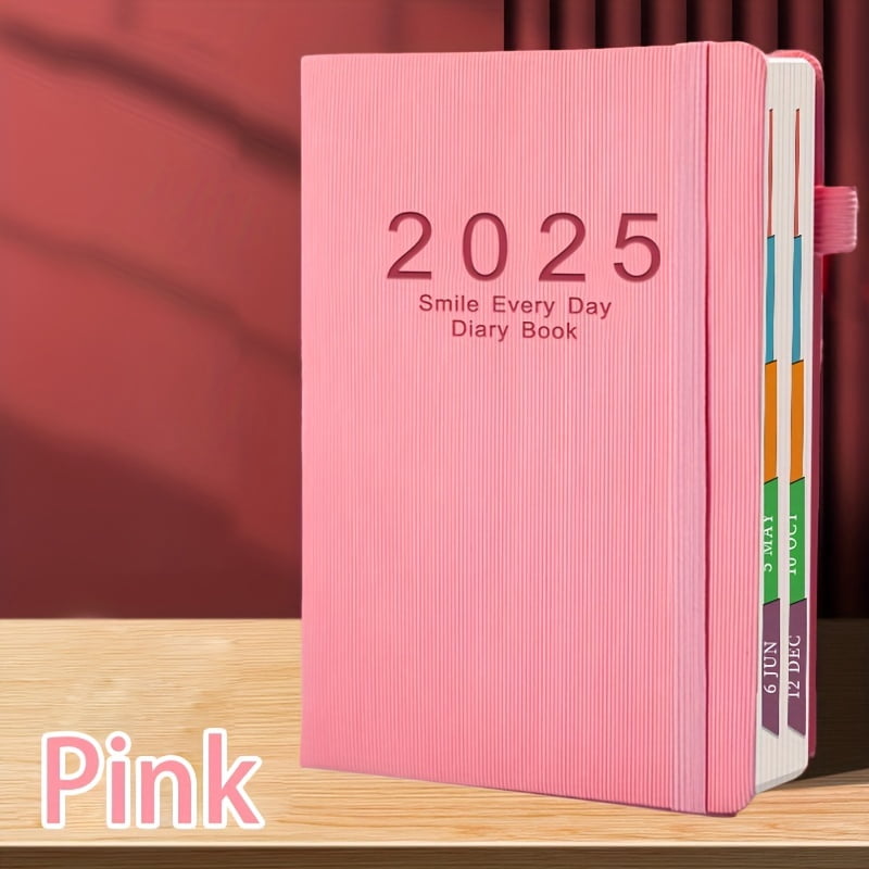 2025 Daily Planner Notebook - 365-Day Schedule with Goal Tracker, Self ...