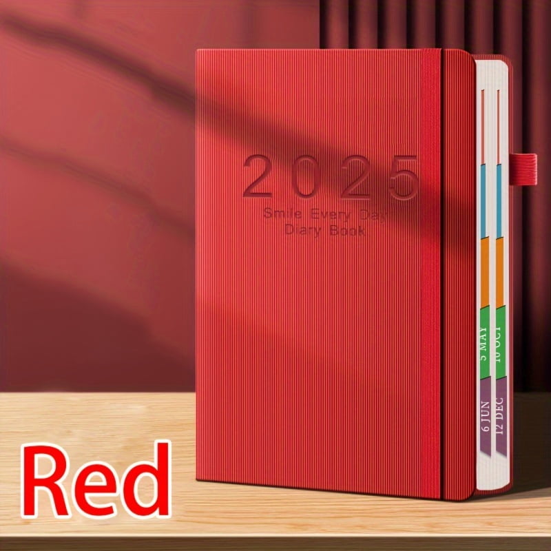 2025 Daily Planner Notebook - 365-Day Schedule with Goal Tracker, Self ...