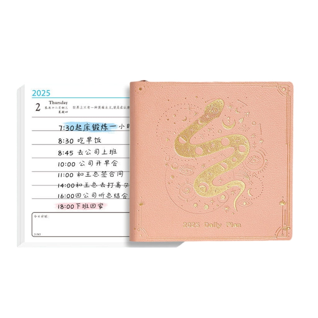 2025 Daily Planner Notebook for Plan Notes Memos 4x4In Pocket Hardcover ...