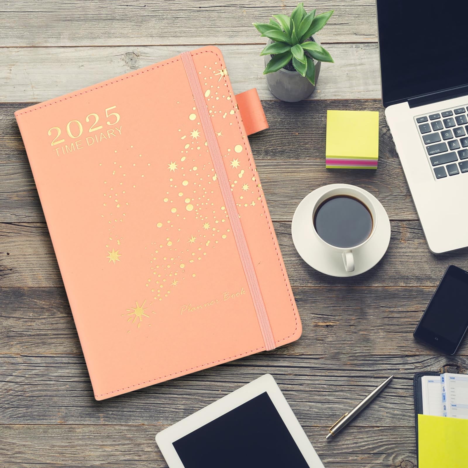 2025 Daily Planner, Spiral Bound, Monthly & Weekly Views, Minimalist ...