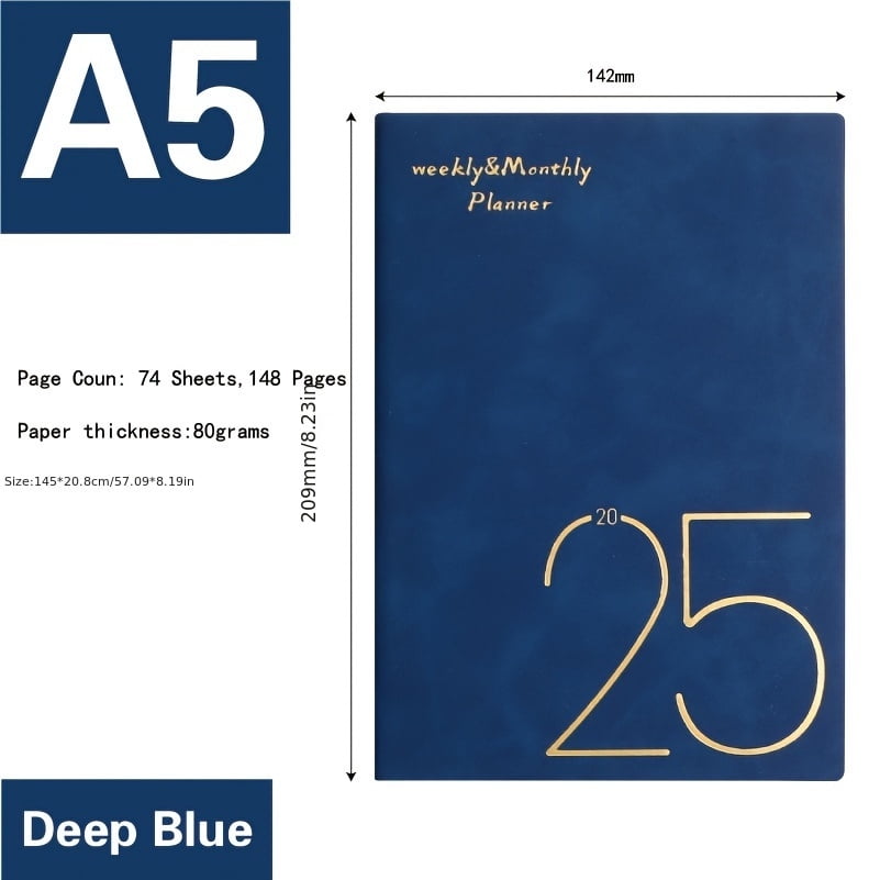 2025 Daily Planner - Time Management Organizer, 365-Day Schedule with ...