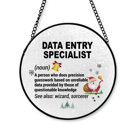 2025 Data Entry Specialist Stained Glass Window Hanging Christmas 2025 ...